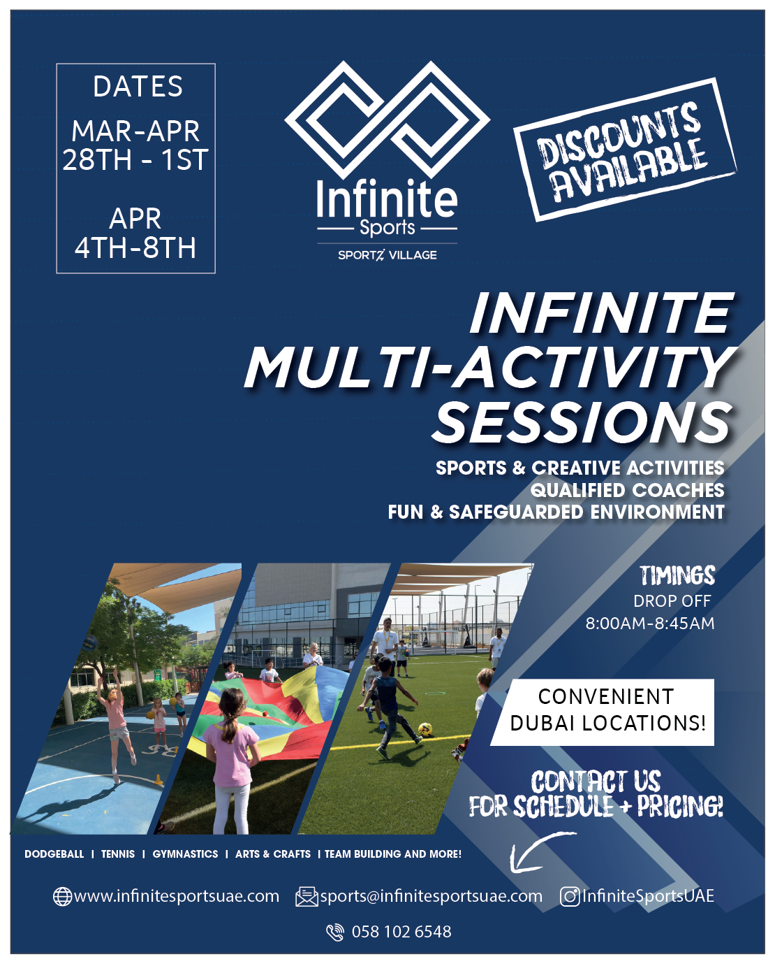 Infinite Sports Spring Break Session Information - Gulf Youth Sport